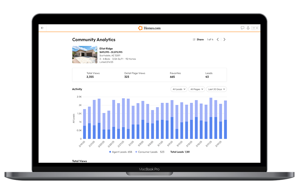 List Your New Home Community on Homes.com
