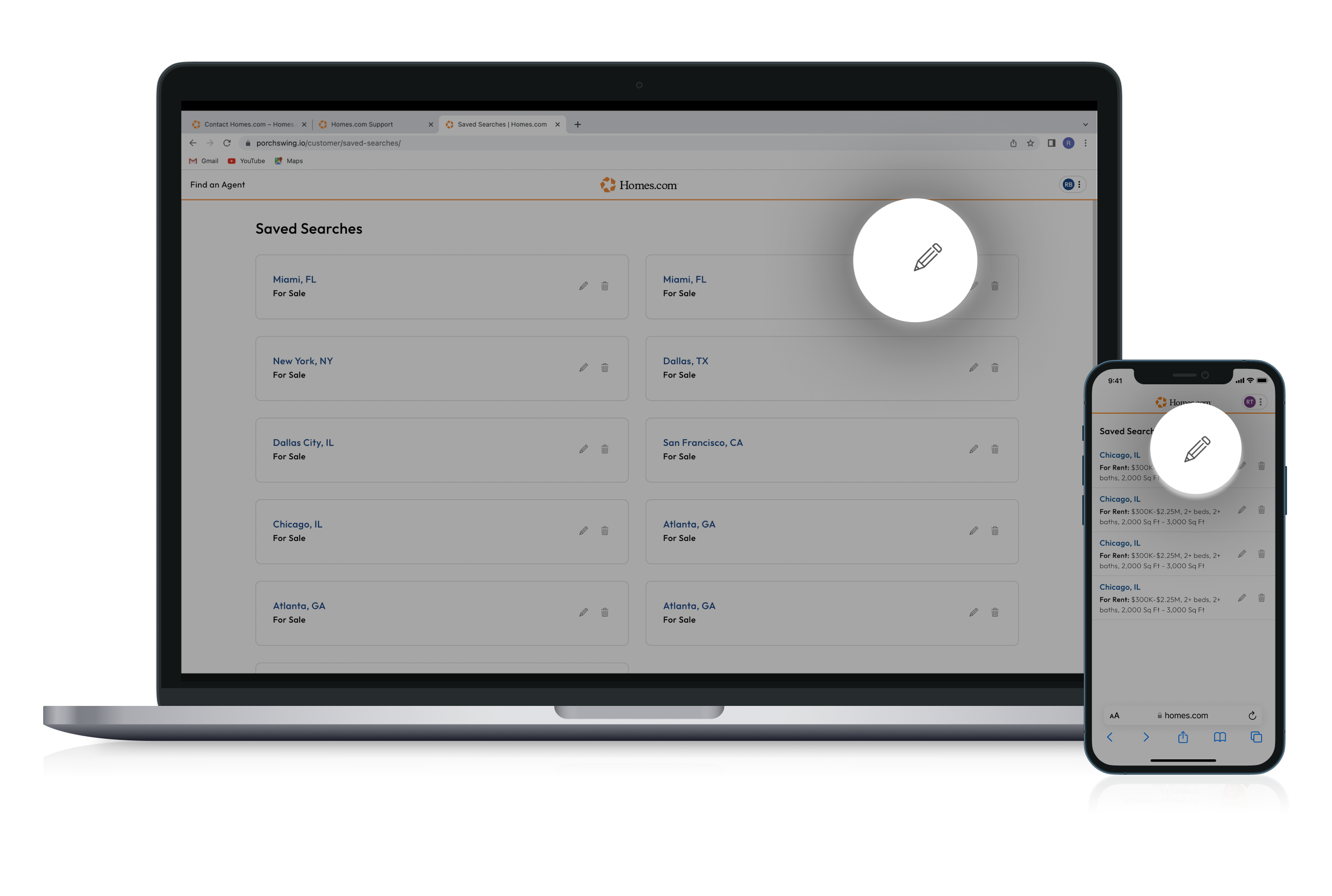 How Do I Edit My Saved Searches? – Homes.com Support