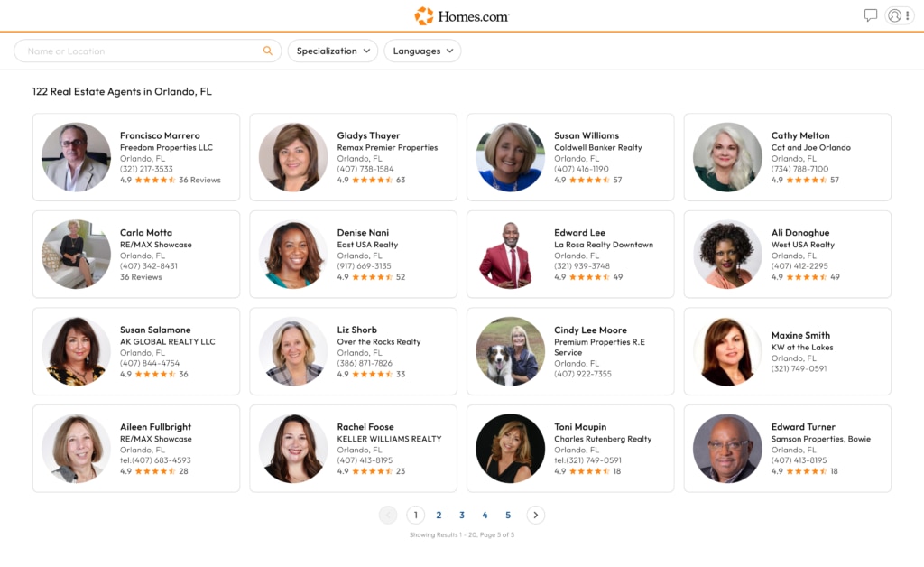 Agent Directory – Homes.com Support