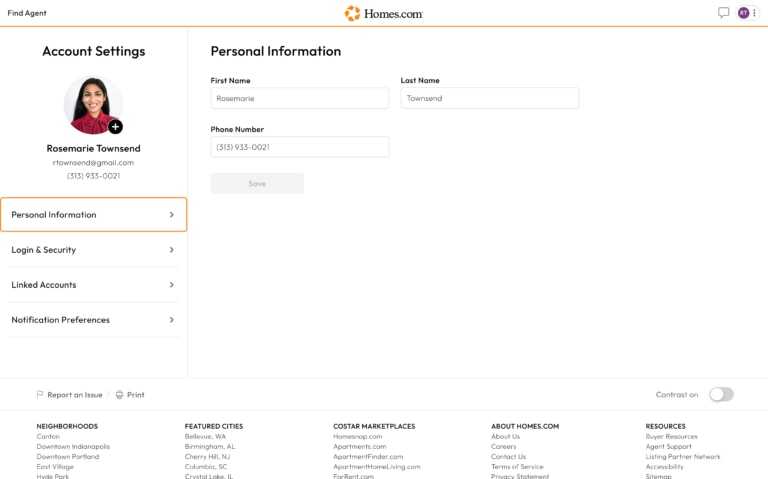 Sign Up/Sign On – Homes.com Support